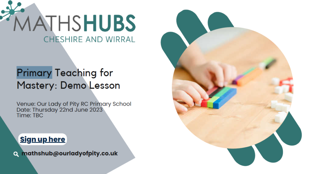 Come along to our Primary Teaching for Mastery Demo Lessons! - Cheshire ...